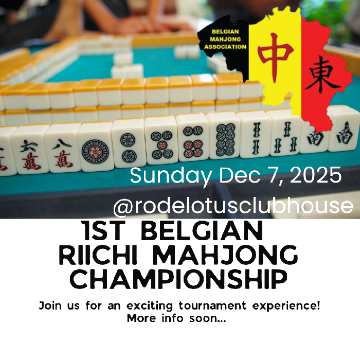 1ste Belgisch Kampioenschap Riichi :: Mahjong-belgium